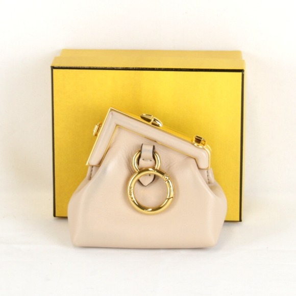 Fendi | Bags | Fendi First Charm Coin Case Leather Pink | Poshmark